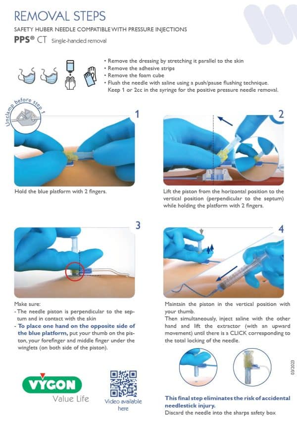 Huber Needle Insertion and Removal Guides - Vygon